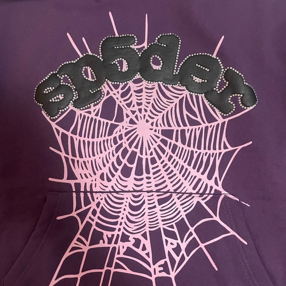 Sweaters | Sp5der Hoodie Grape | Poshmark